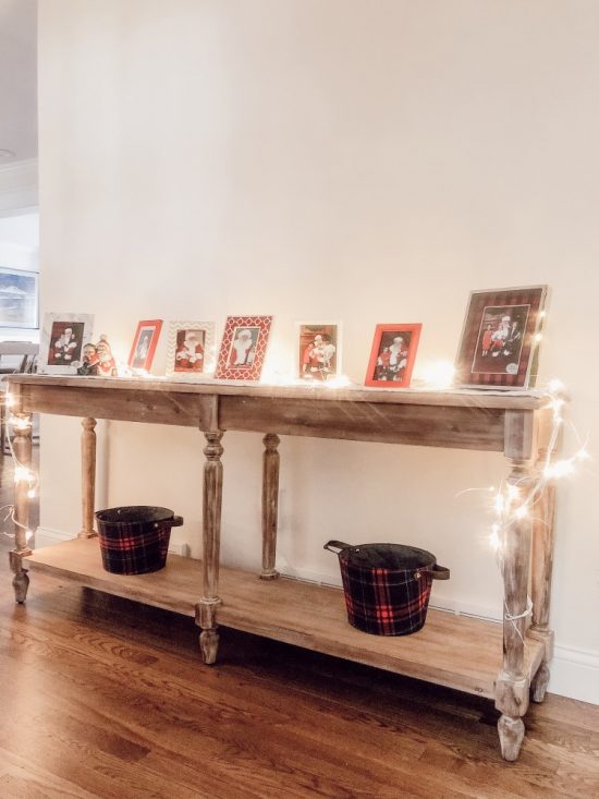 How to Display Santa Pictures - Lovely Lucky Life