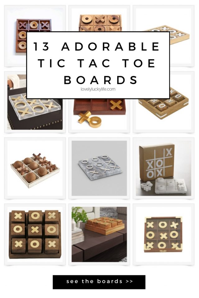 13 Adorable Big Tic Tac Toe Boards - Lovely Lucky Life