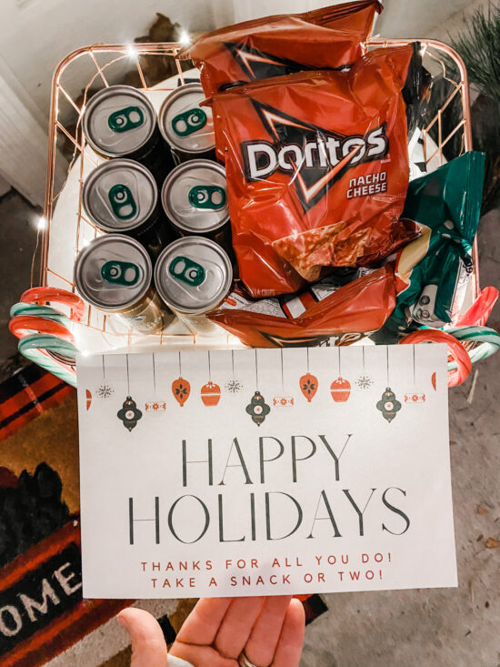 Delivery Driver Snack Basket Printable - Lovely Lucky Life