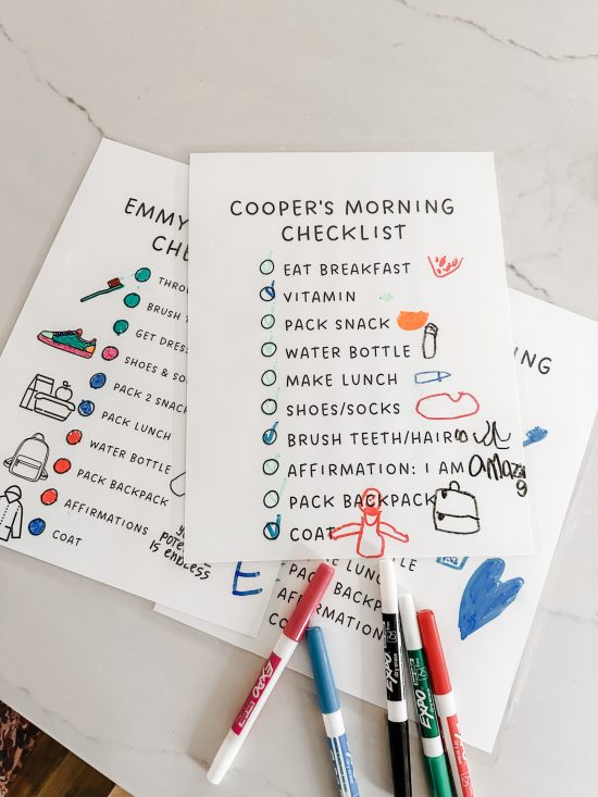 Steal My Morning Routine Checklist for Kids - Lovely Lucky Life