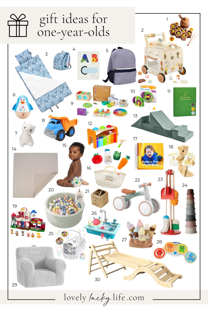 Gift Ideas for One-Year-Olds - Lovely Lucky Life