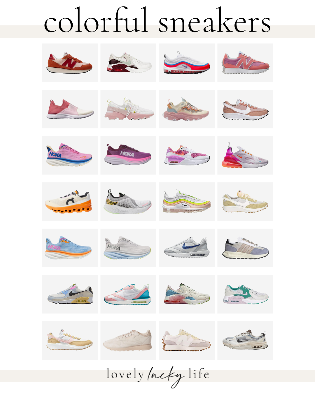 28 Standout Colorful Sneakers For Women Lovely Lucky Life