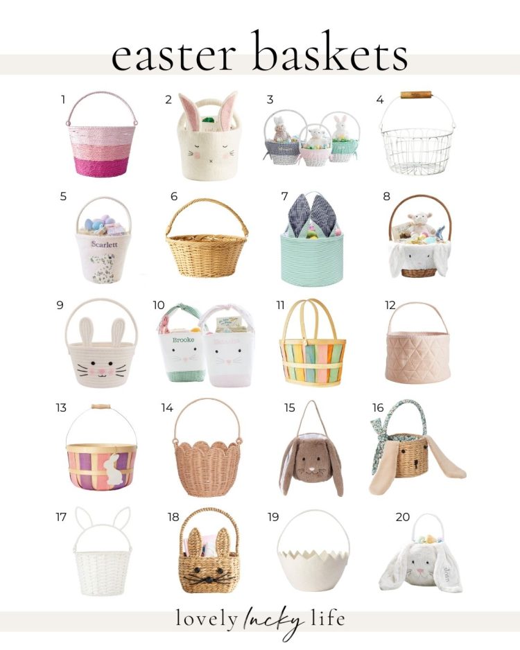 Easy Personalized Easter Baskets - Lovely Lucky Life